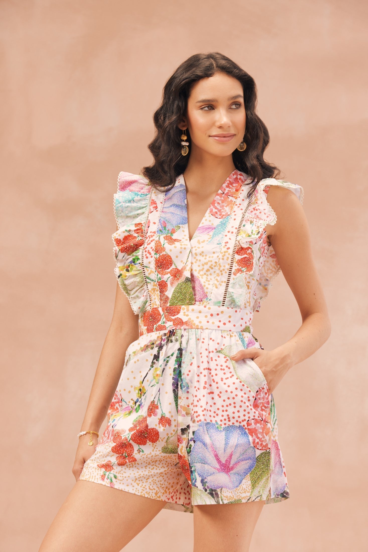 Dahlia Playsuit - Poppy – Shop NOIB